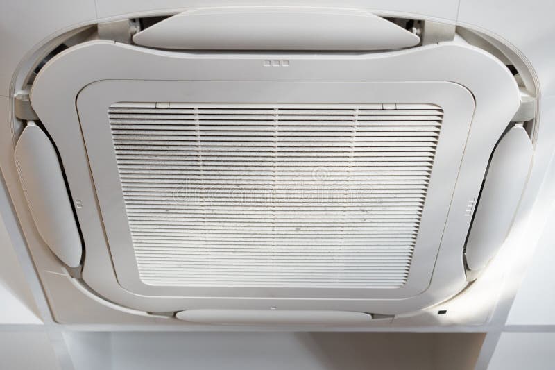 Air Conditioning Central System Installed on the Ceiling Stock Photo ...