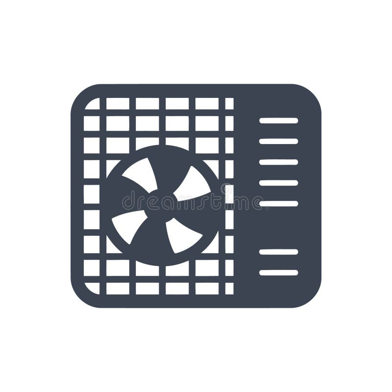 Air Conditioning Compressor Icon Stock Vector - Illustration of outdoor ...