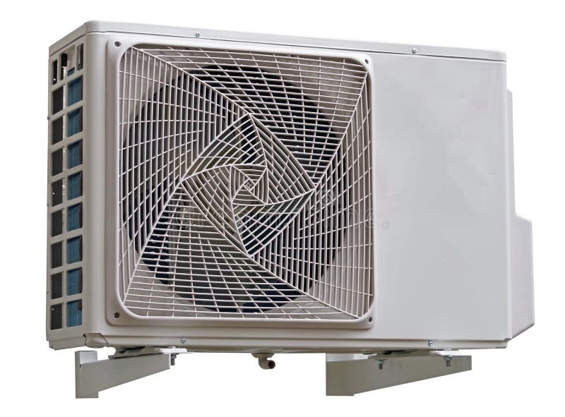 Air Conditioning Compressor Isolated on White Stock Photo - Image of ...