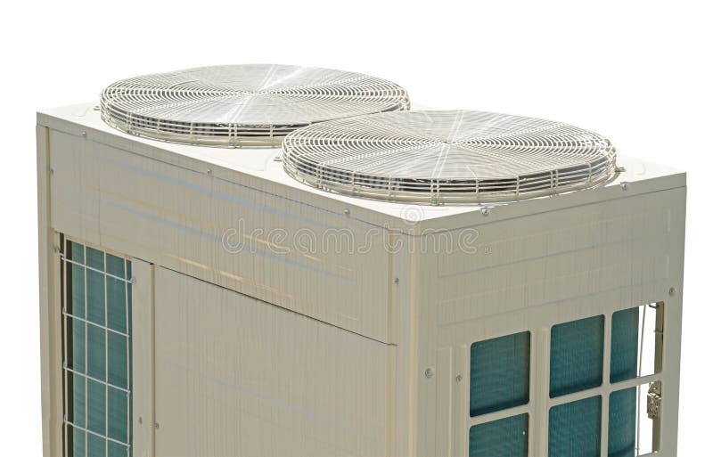 Air Conditioning Compressor Isolated on White Stock Image - Image of ...