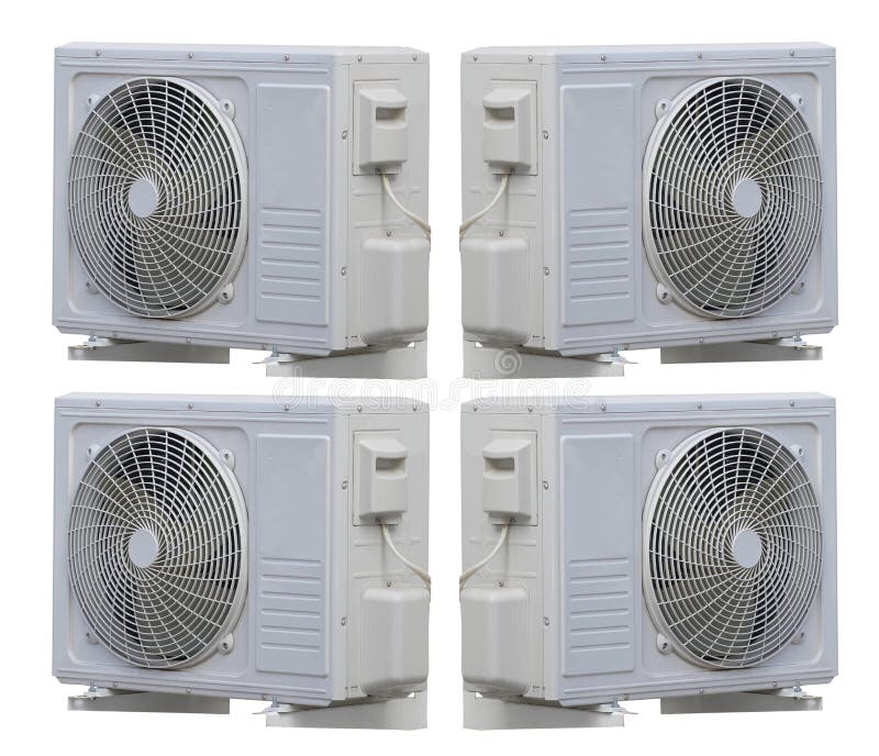 Air Conditioning Compressor Isolated on White Stock Photo - Image of ...