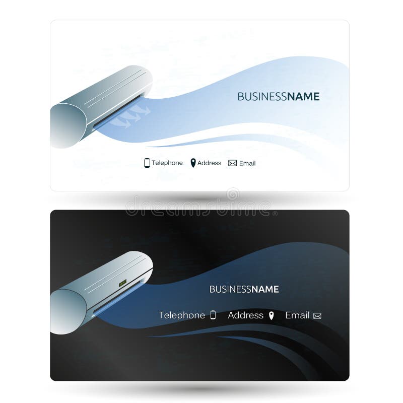Air Conditioning Business Card Stock Illustrations – 303 Air ...