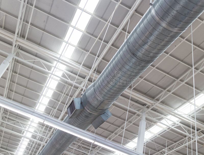 Distribution of Air Conditioning and Ventilation Stock Image - Image of ...