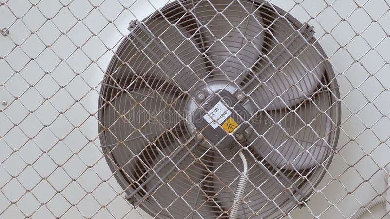 Air Conditioning Fan Spinning Slowly Slow Motion Video Stock Footage ...