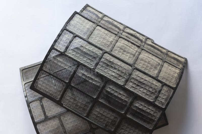 Air Conditioning Filter is Blocked Stock Photo - Image of dust ...