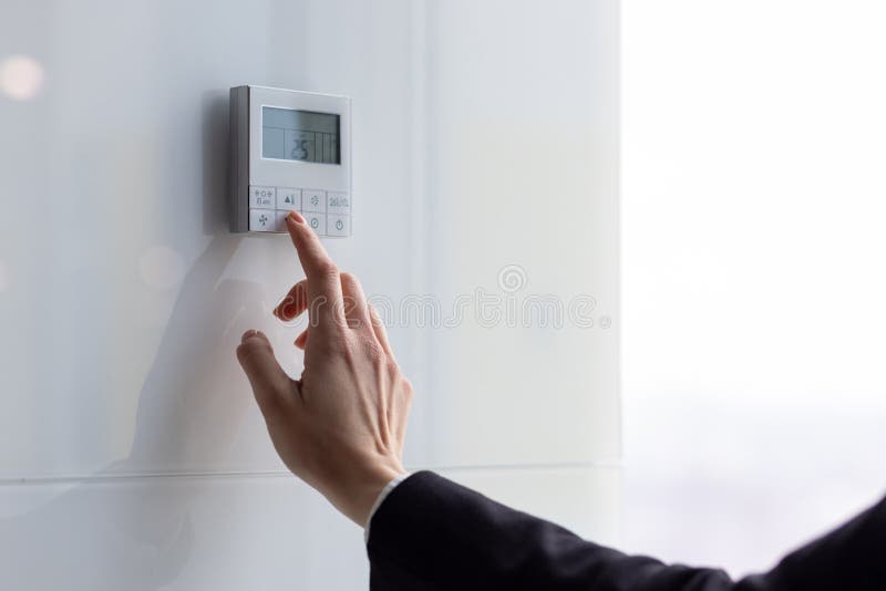 The Air Conditioning and Heating Control Panel for the Apartment and ...