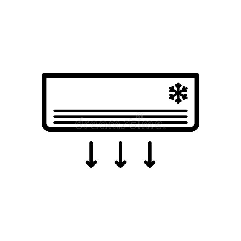 Air Conditioning Icon Flat Vector Template Design Trendy Stock Vector ...