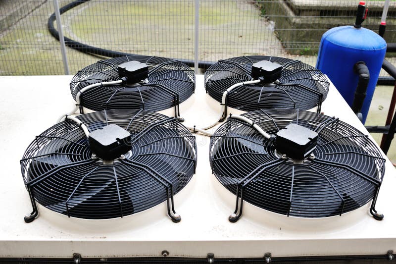 Air Conditioning Device on the Wall Stock Image - Image of device ...