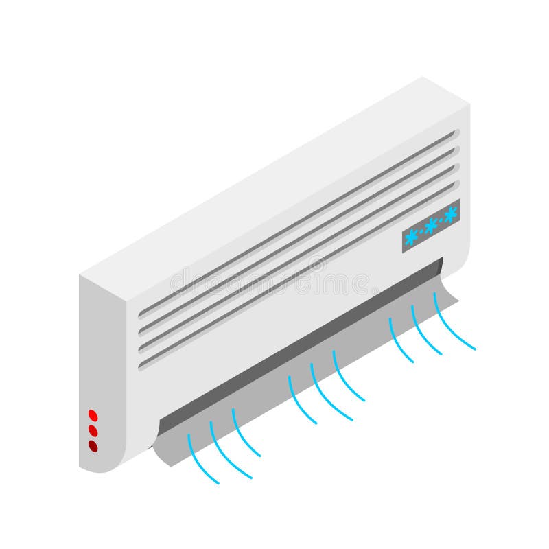 Air Conditioning Isolated. Cold Air System Stock Vector - Illustration ...