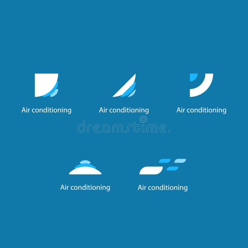 Air Conditioning Linear Logo and Icon Stock Vector - Illustration of ...