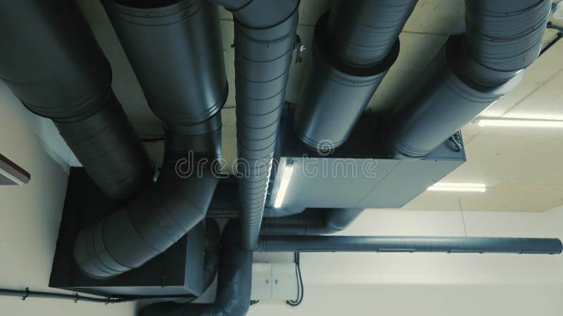 Air Conditioning Located on the Ceiling of the Office Space. Room ...