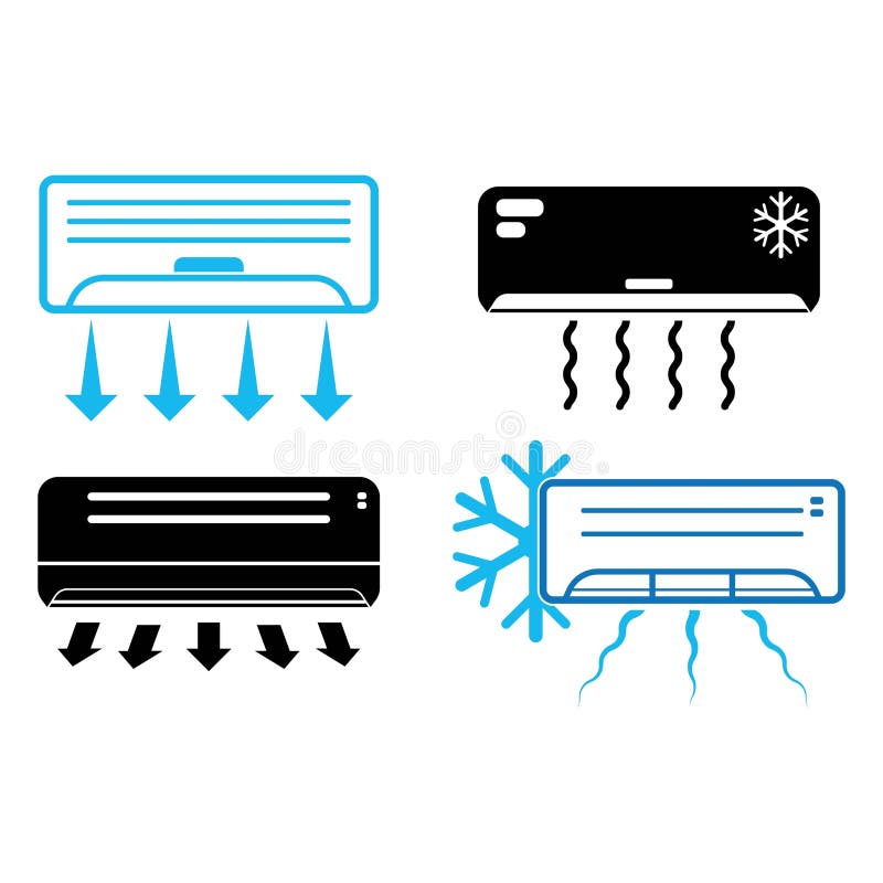 Air Conditioning Logo Illustration Isolated Vector Sign Symbol Stock ...