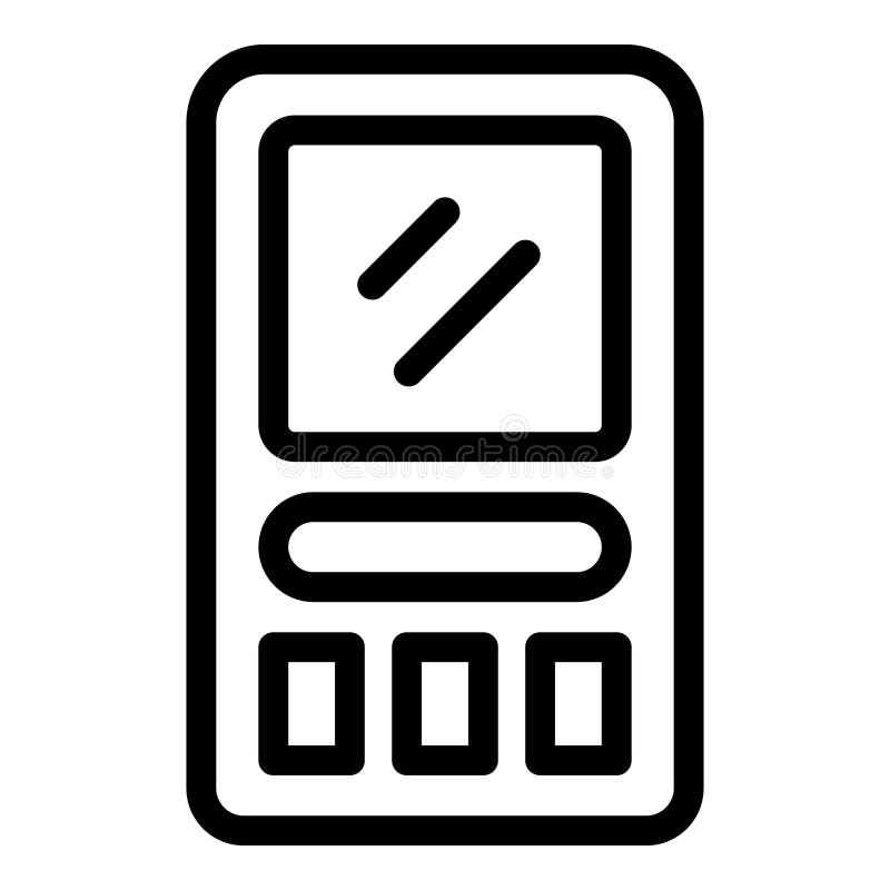 Air Conditioning Remote Control Icon Outline Vector. Ventilation ...