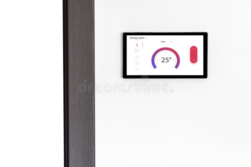 Air Conditioning Smart Control Concept Stock Image - Image of ...