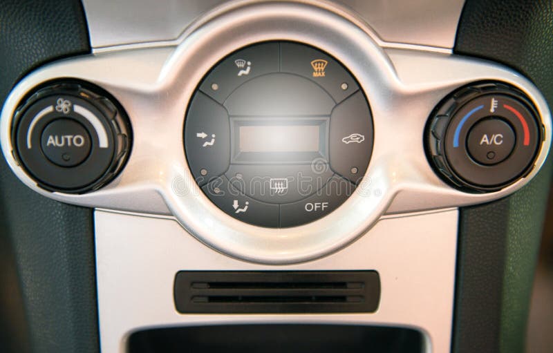 Air Conditioning System,Button on Dashboard Stock Photo - Image of ...