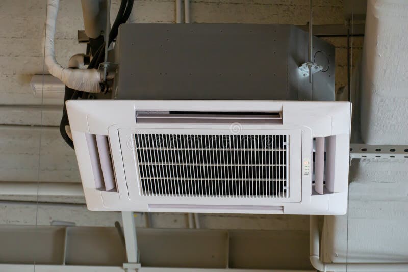 Air Conditioning System on the Ceiling Stock Image - Image of ...