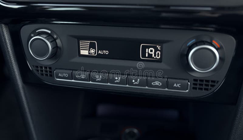 Air Conditioning System and Climate Control Car Stock Image - Image of ...