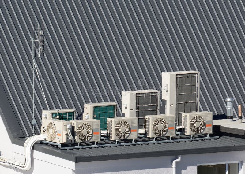 Air-conditioning system stock image. Image of four, ventilation - 52172611