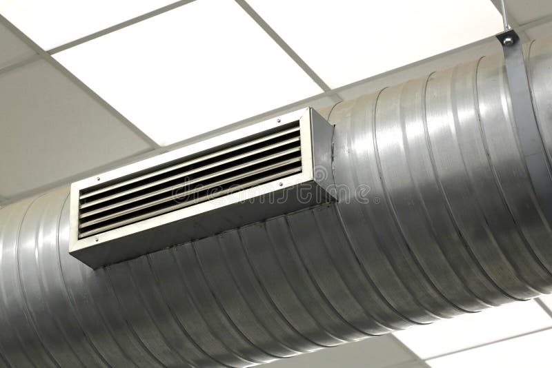 Air Conditioning System in a Factory Stock Photo - Image of immense ...