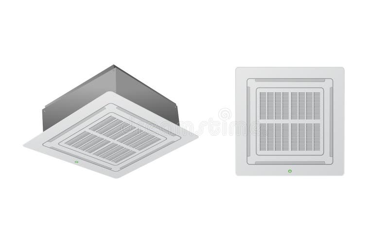 The Air Conditioning System Stock Vector - Illustration of equipment ...
