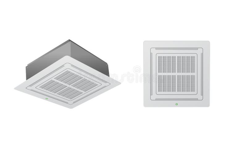 The Air Conditioning System Stock Vector - Illustration of equipment ...