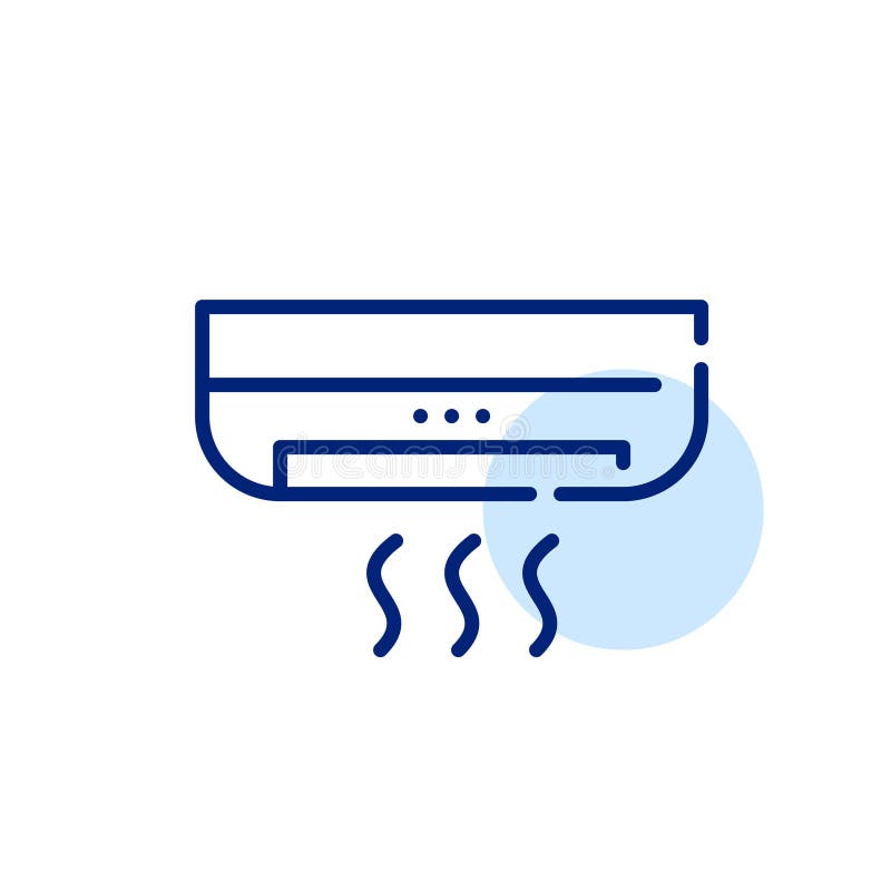 Air Conditioning Unit. Climate Control Device. Pixel Perfect, Editable ...