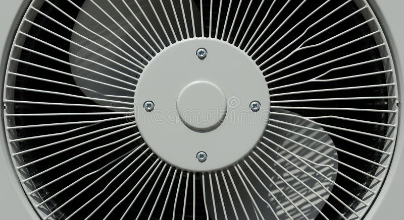 Air Conditioning Unit Fan a CloseUp of Cooling System Technology Stock ...