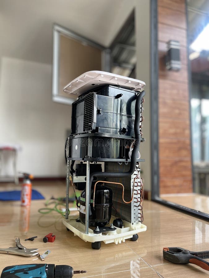 Broken AC stock photo. Image of showing, broken, conditioning - 378665682