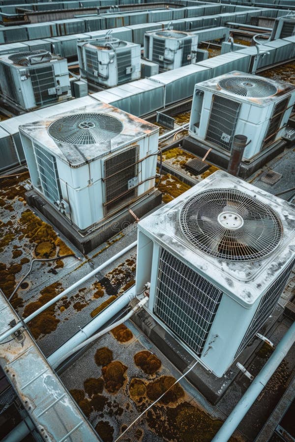 Air Conditioning Units in Room Stock Image - Image of generated, modern ...