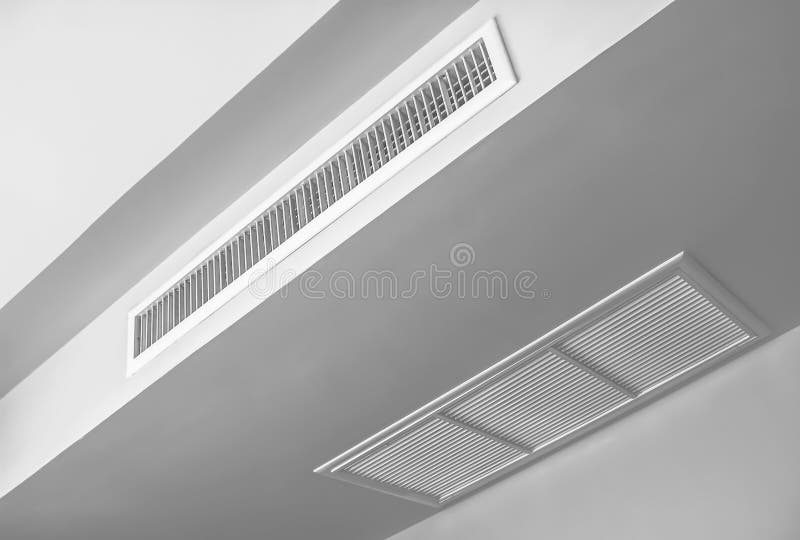 Ceiling Vent on Acoustic Ceiling Stock Photo - Image of ceiling ...