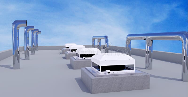 Air Conditioning and Ventilation Systems Stock Illustration ...