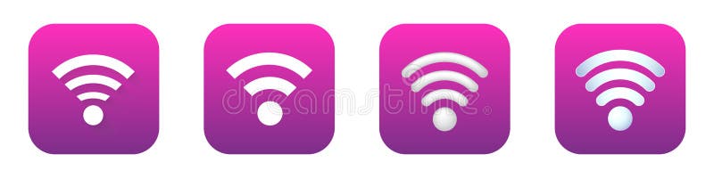 On Air Connection Mobile App 3d Modern Icon. Wifi Wireless Connection ...