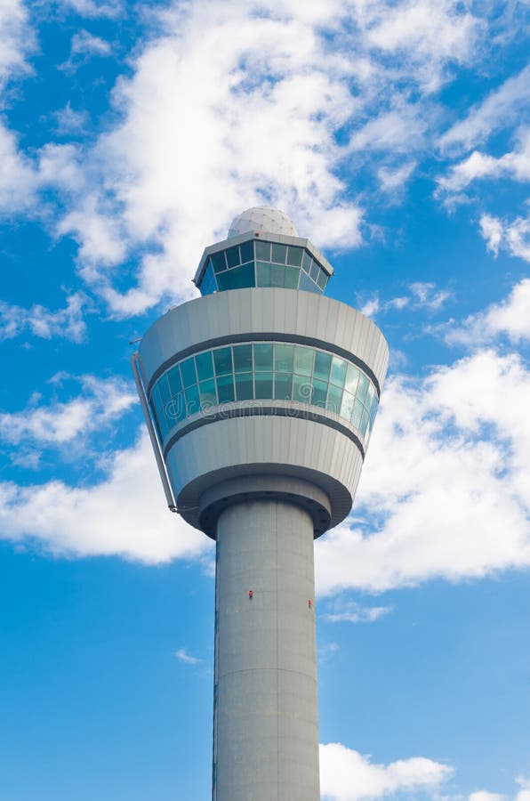 Air control tower stock image. Image of building, netherlands - 60825319