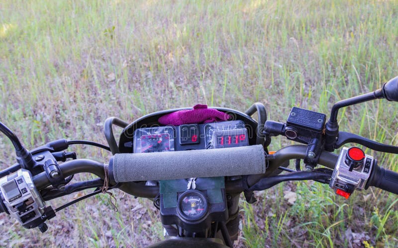 Air-cooled Motorcycle Engine Temperature Sensor Stock Image - Image of ...