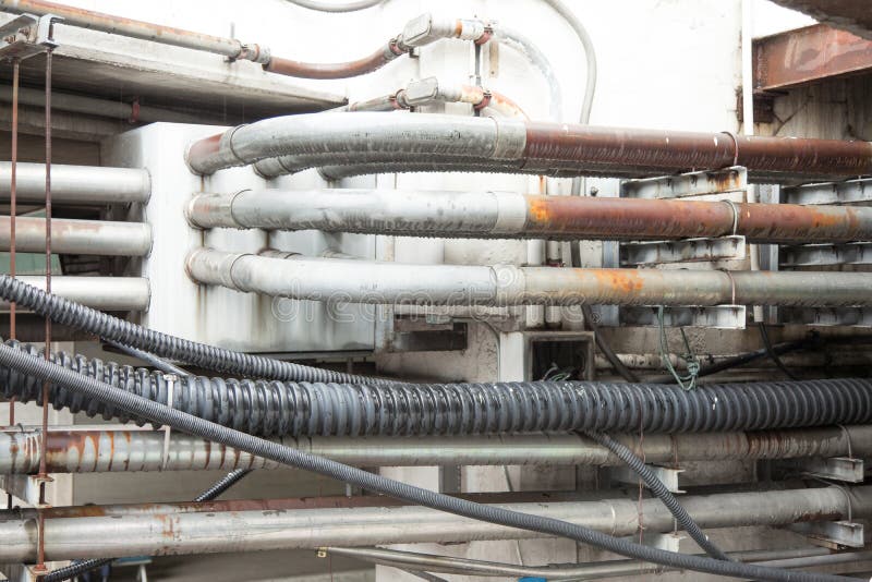 Air Cooling Compressor in Building Stock Image - Image of economical ...