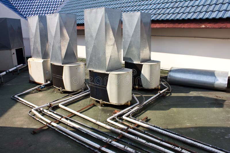 Air cooling compressor stock photo. Image of house, energy - 41400992