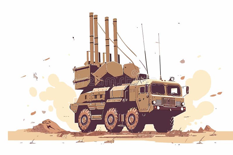 Air Defence Isolated Vector Style Stock Vector - Illustration of mask ...