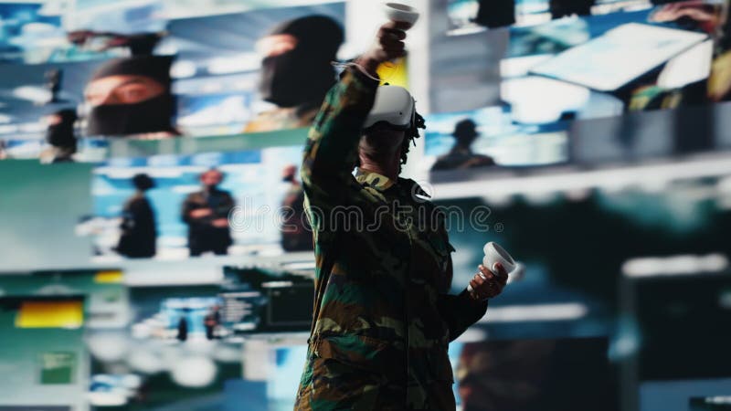 Air Defense Commander Using Radar Systems and Virtual Reality Tech ...