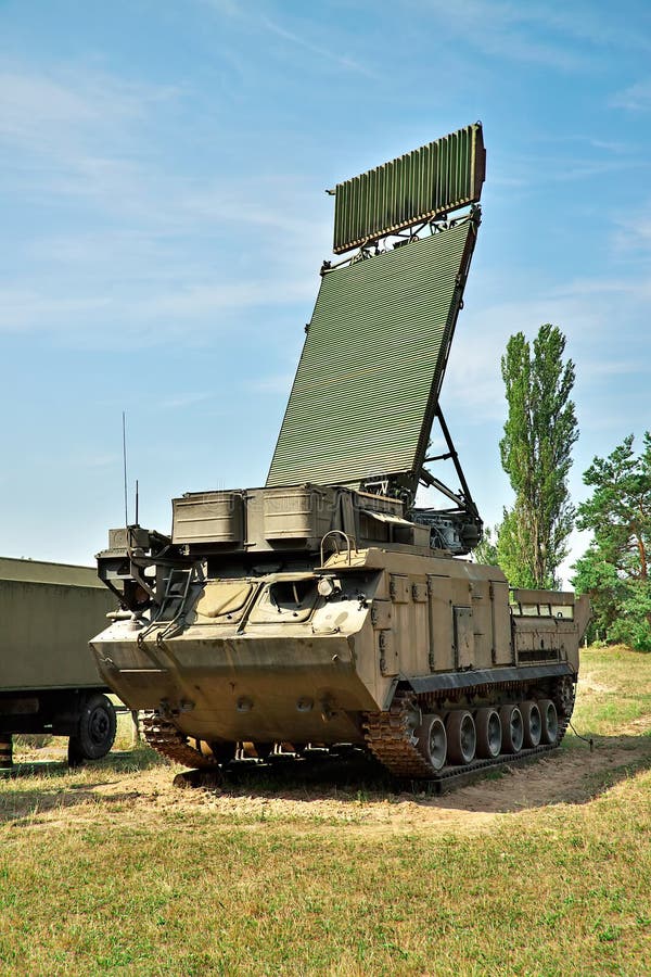 RUSSIA, VERKHNYAYA PYSHMA - FEBRUARY 12. 2018: Self-propelled Radar ...