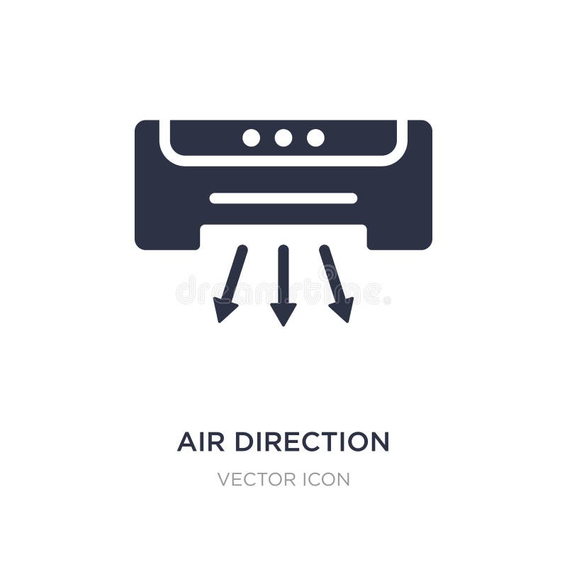 Air Direction Icon in Different Style Vector Illustration. Two Colored ...