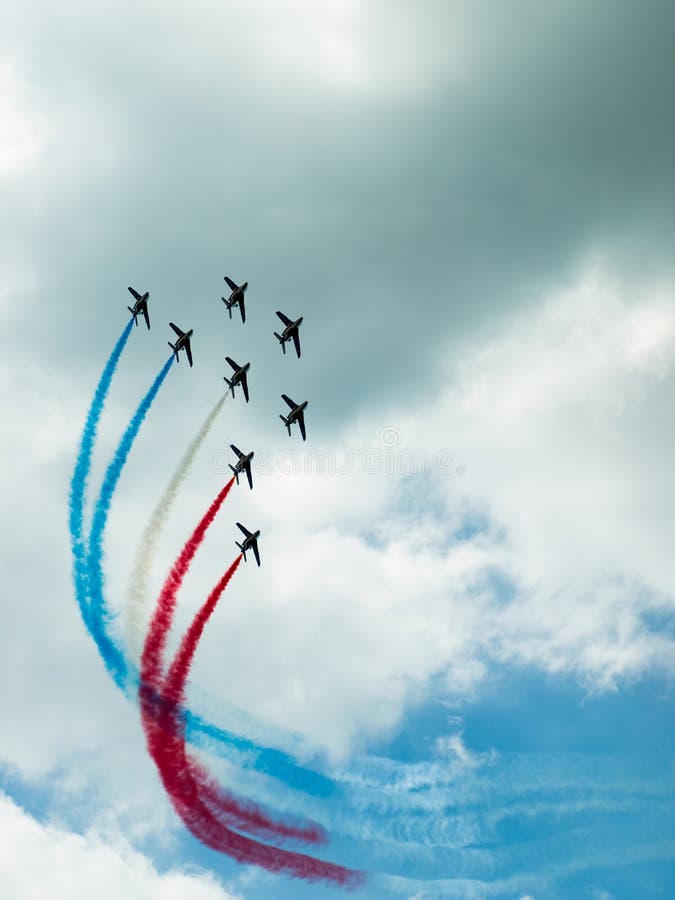 French Air Force in Paris Air Show Stock Image - Image of visit ...