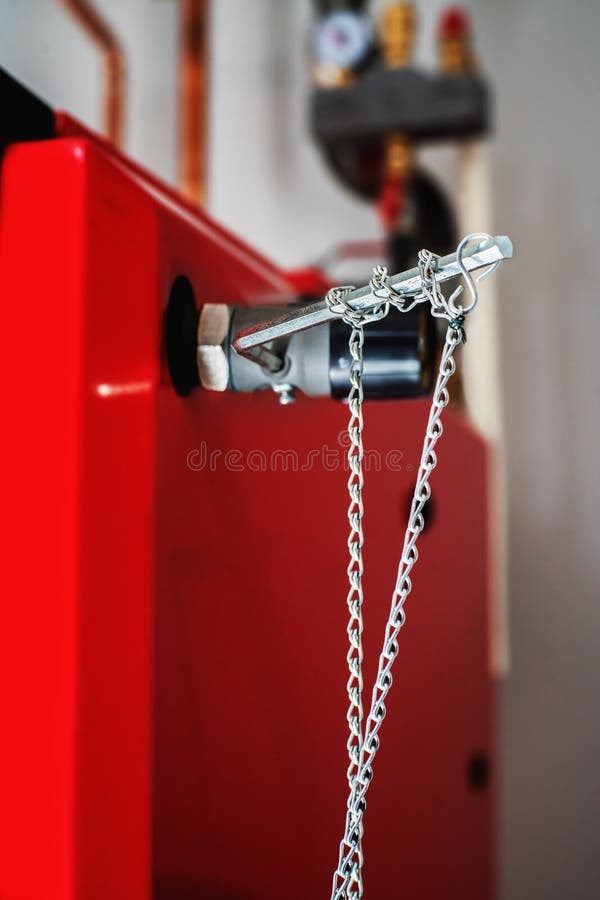 Air-draft Regulator with Chain for Automatic Adjustment Stock Photo ...