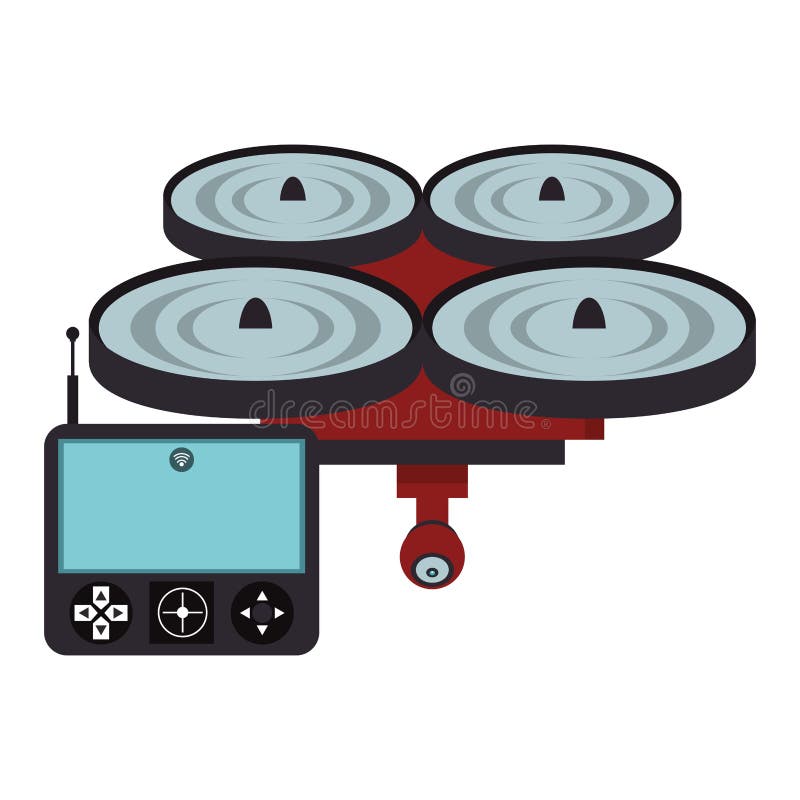 Air Drone Remote Control Cartoon Stock Vector - Illustration of ...
