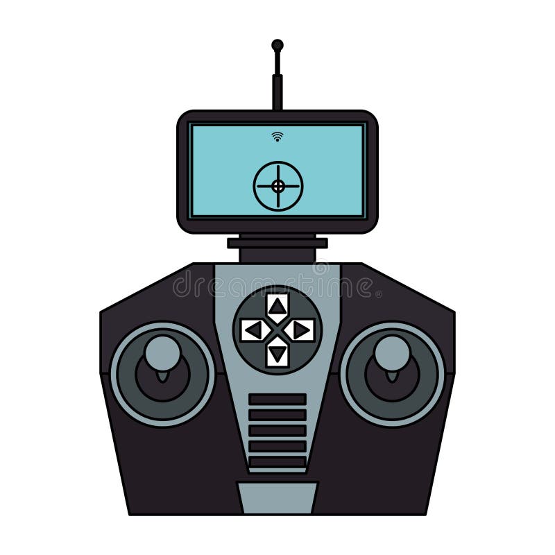 Air Drone Remote Control Cartoon Stock Vector - Illustration of flight ...