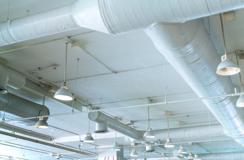 Air Duct, Air Conditioner Pipe, Wiring Pipe, and Fire Sprinkler System ...