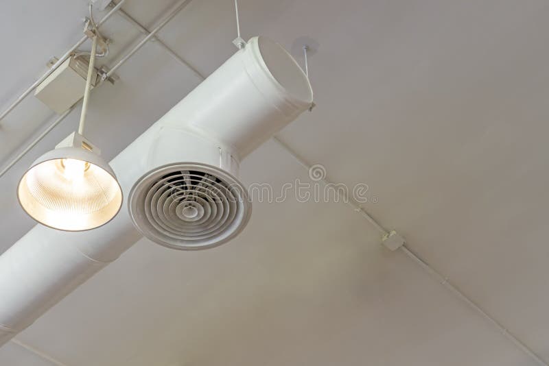 Air Duct Conditioning Ceiling in the Building Stock Photo - Image of ...