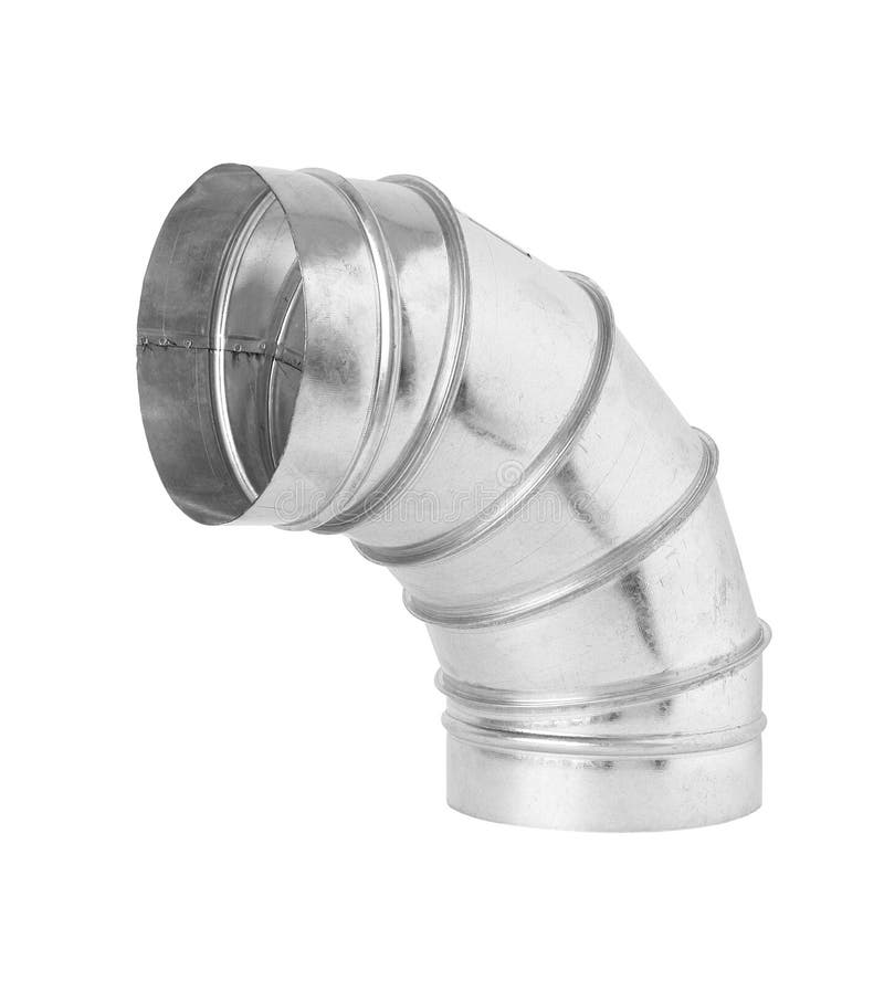 Air-Duct Elbow Isolated on White Background Stock Photo - Image of ...