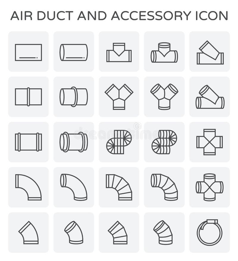 Air duct icon stock vector. Illustration of conditioning - 105637109