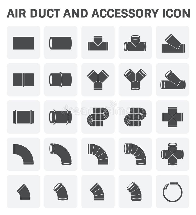 Air Duct Icon stock vector. Illustration of chimney, construction ...
