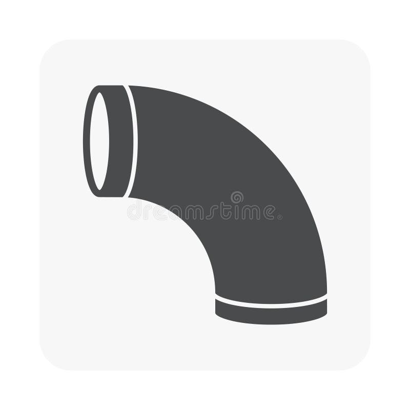 Air duct pipe icon stock vector. Illustration of black - 184729005